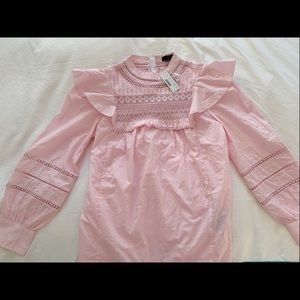 J. Crew | Tops | J Crew Crocheted Lace Ruffle Top Xxs Nwt | Poshmark